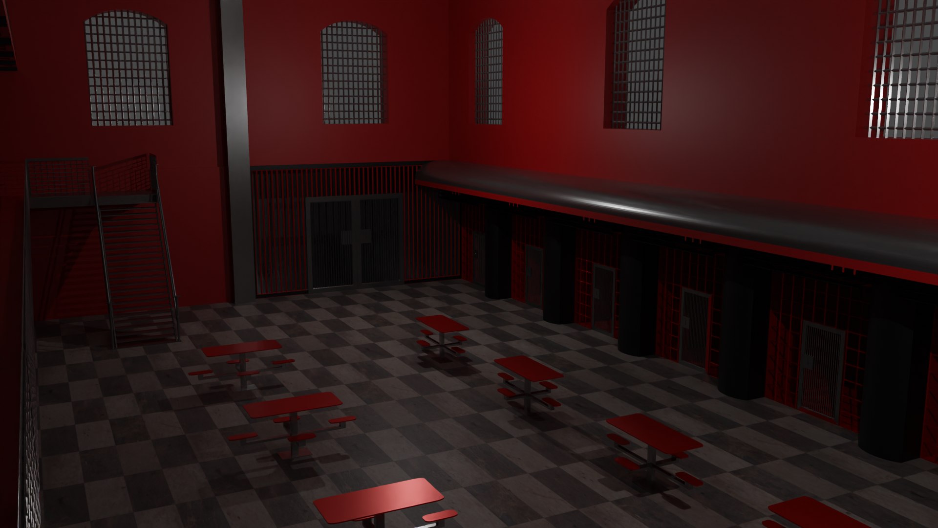 3D Prison Interior Model - TurboSquid 2157359