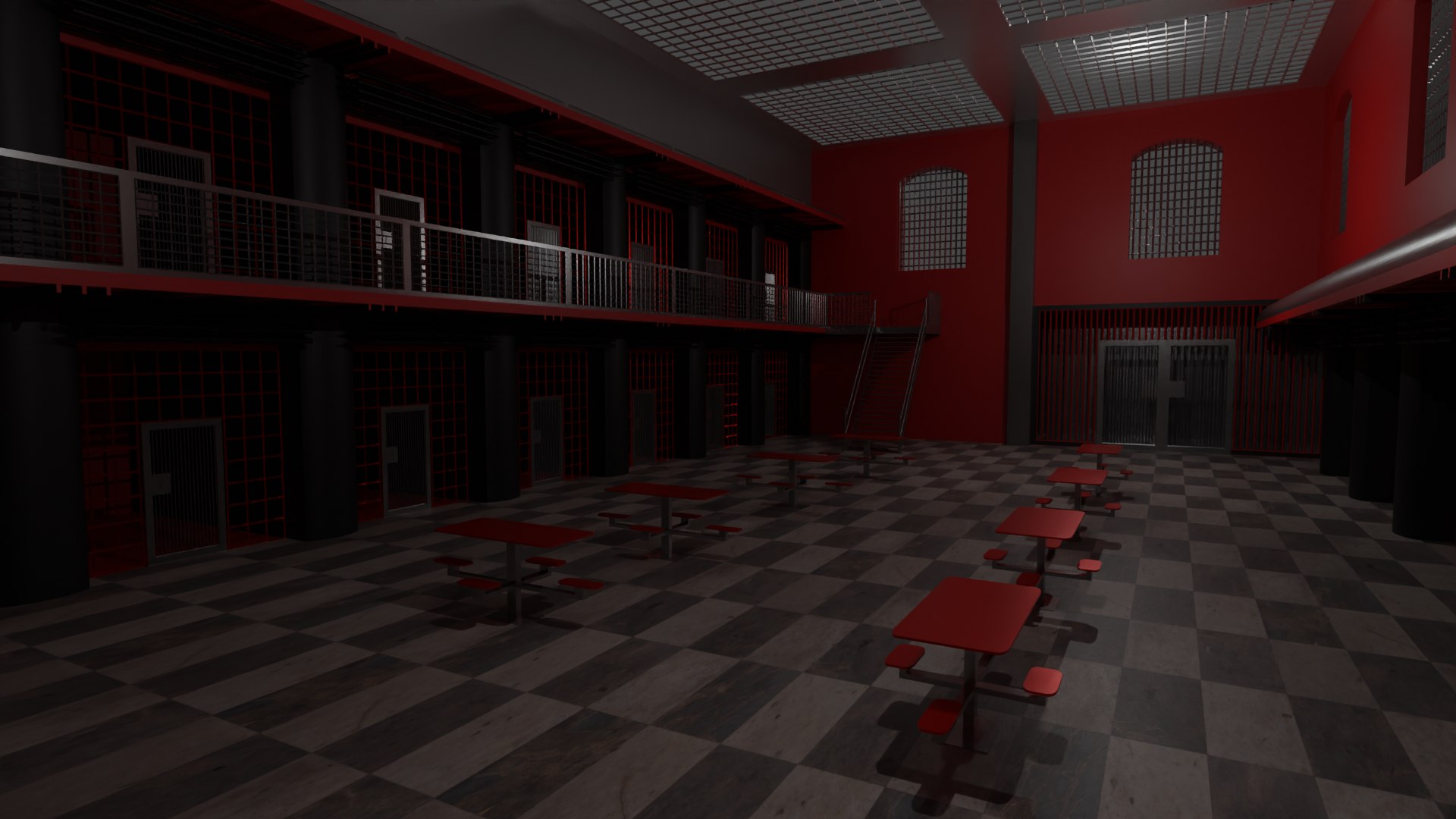 3D Prison Interior Model - TurboSquid 2157359