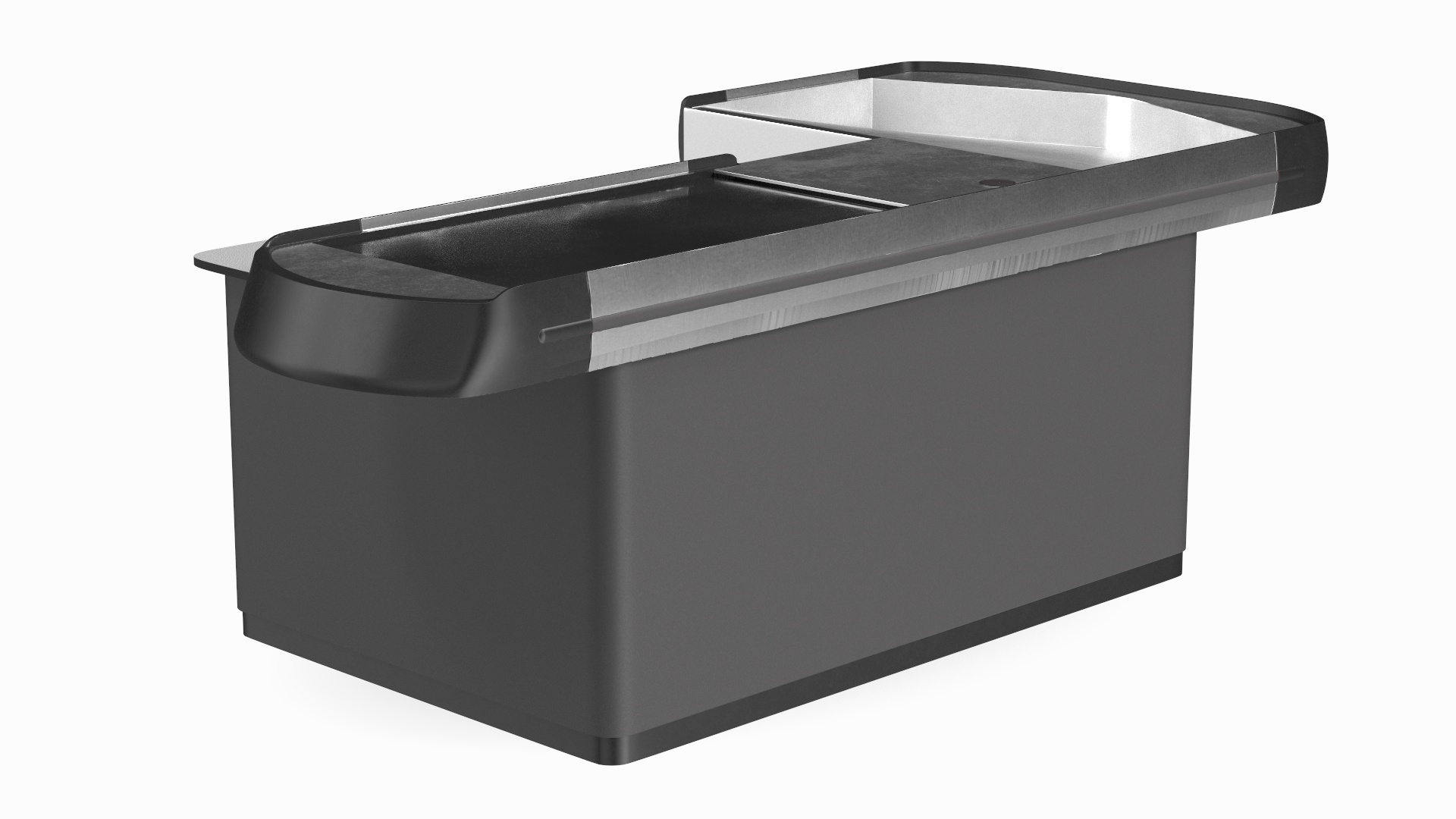 3D Large Modern Checkout Counter Grey - TurboSquid 2178969