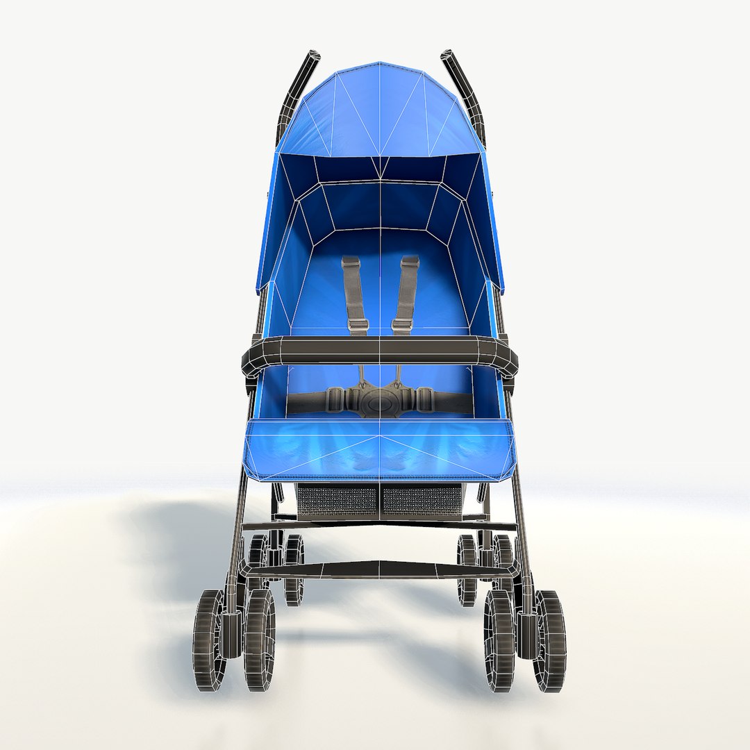 Realistic Pram 3d Model