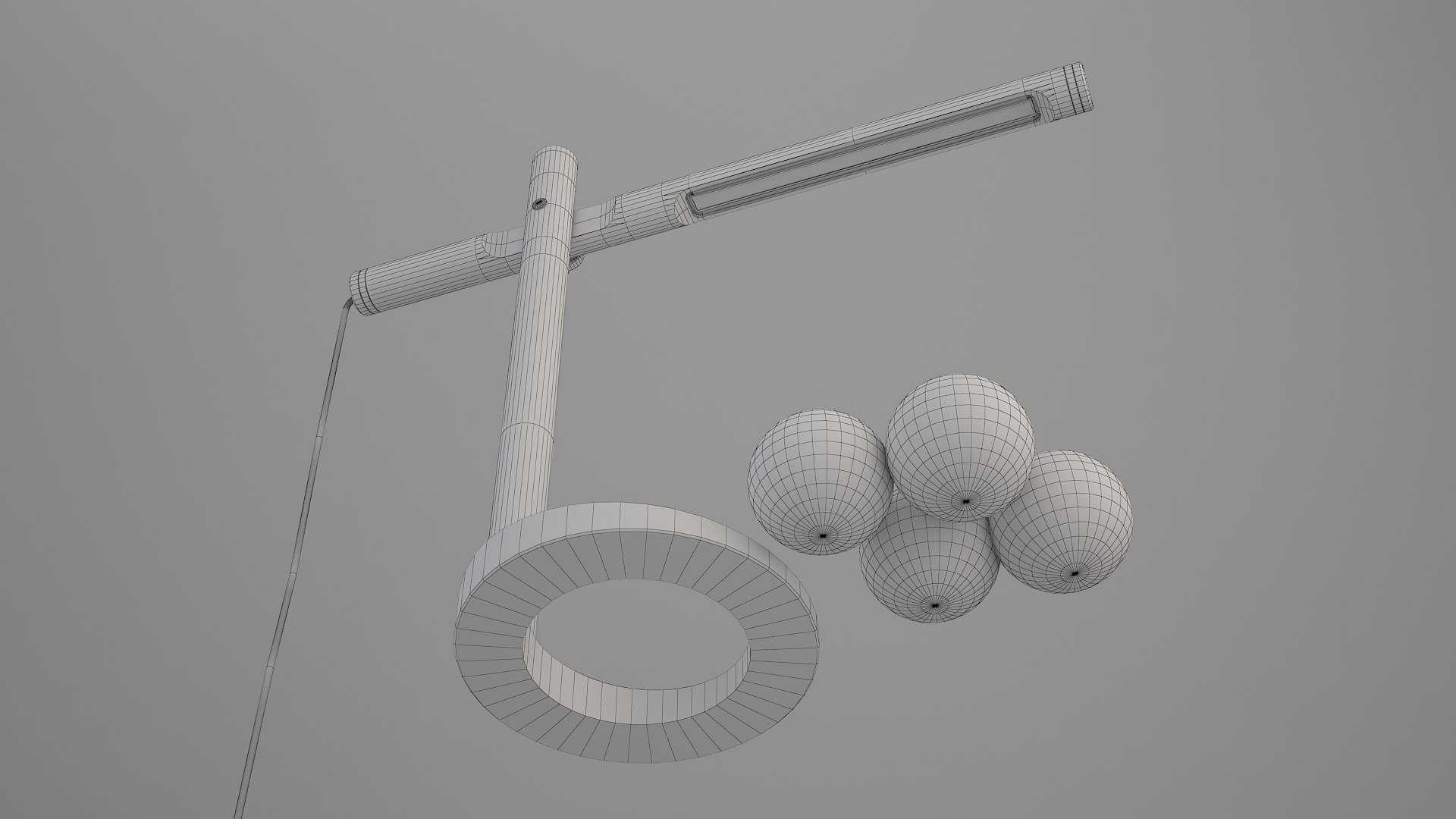 3D Model Wooden Desk Lamp 05C - TurboSquid 2366598