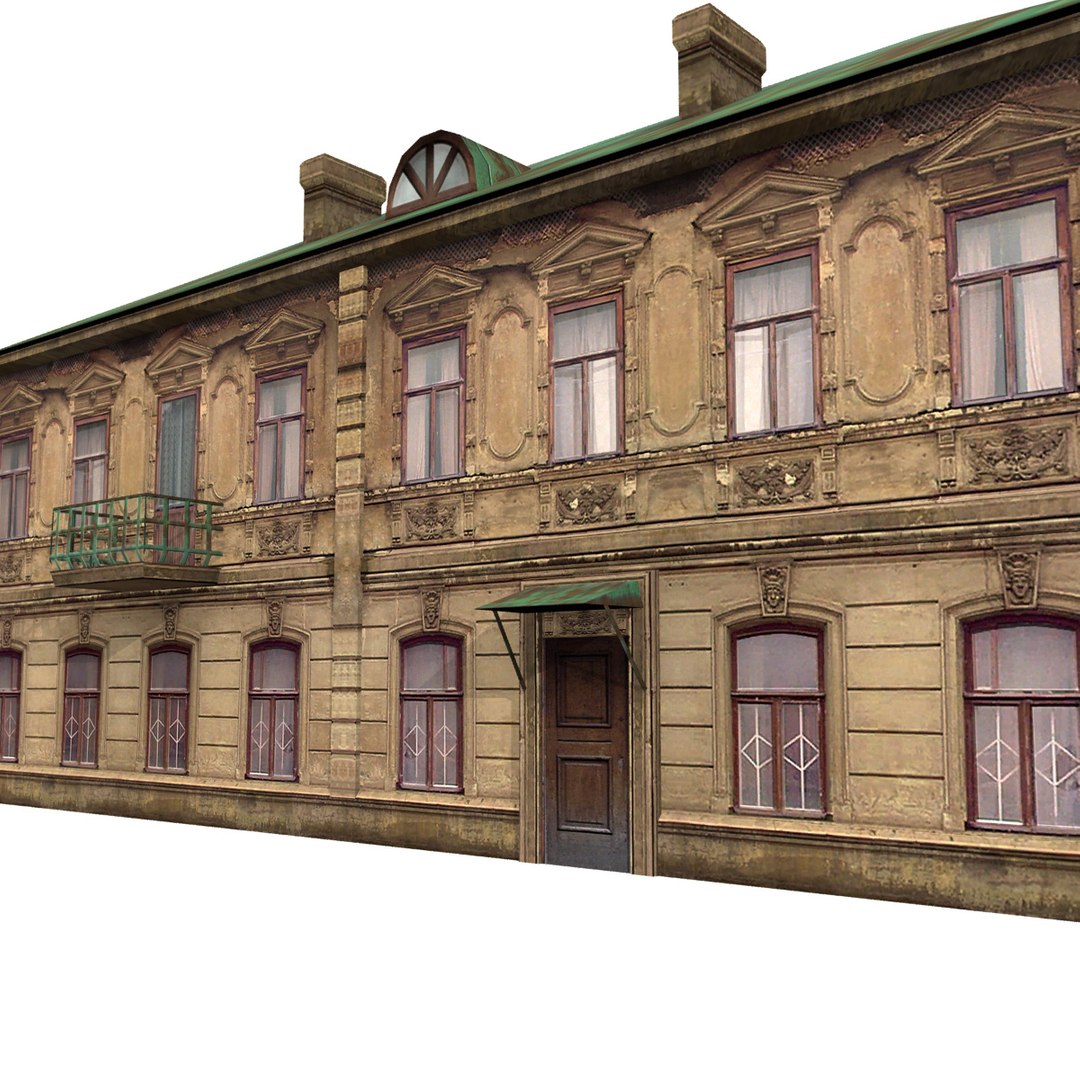 3d Old Victorian House Model