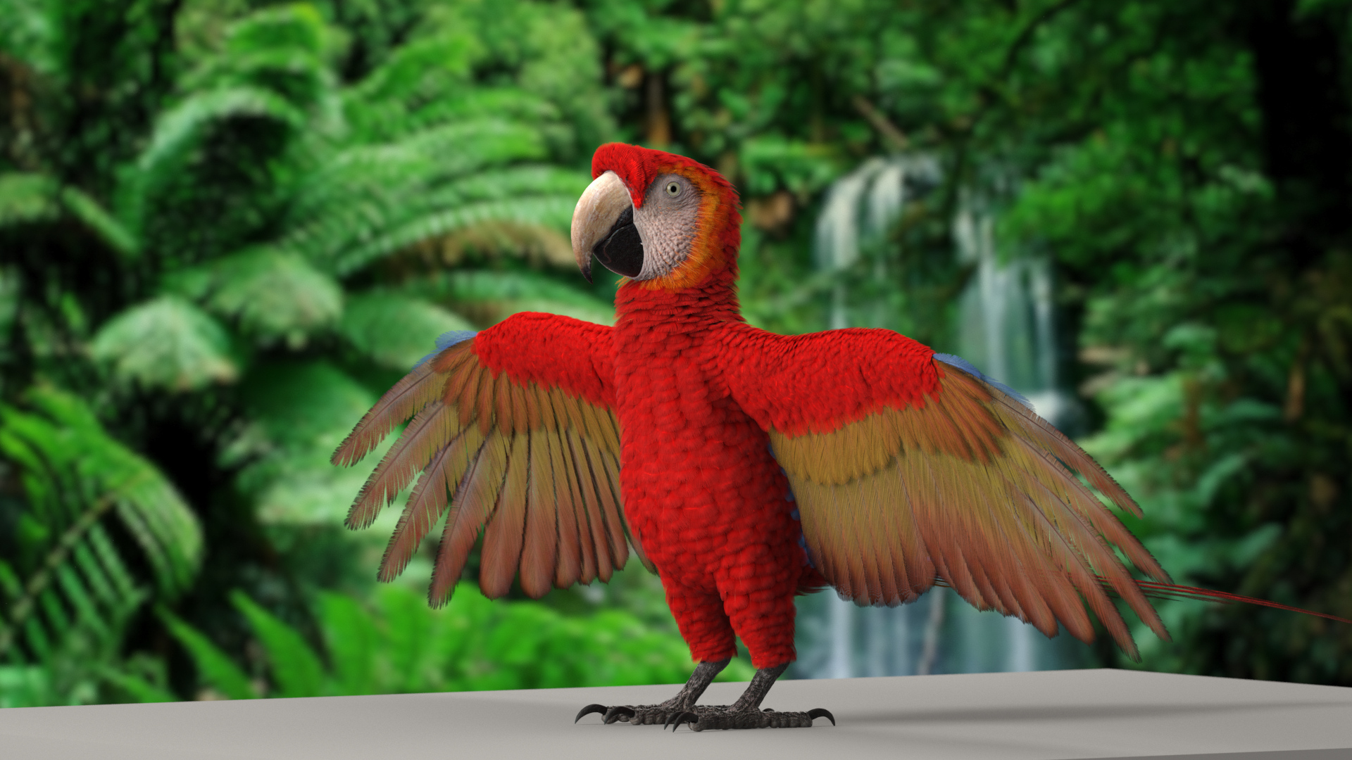 3D Ara macao RIGGED - TurboSquid 2023834