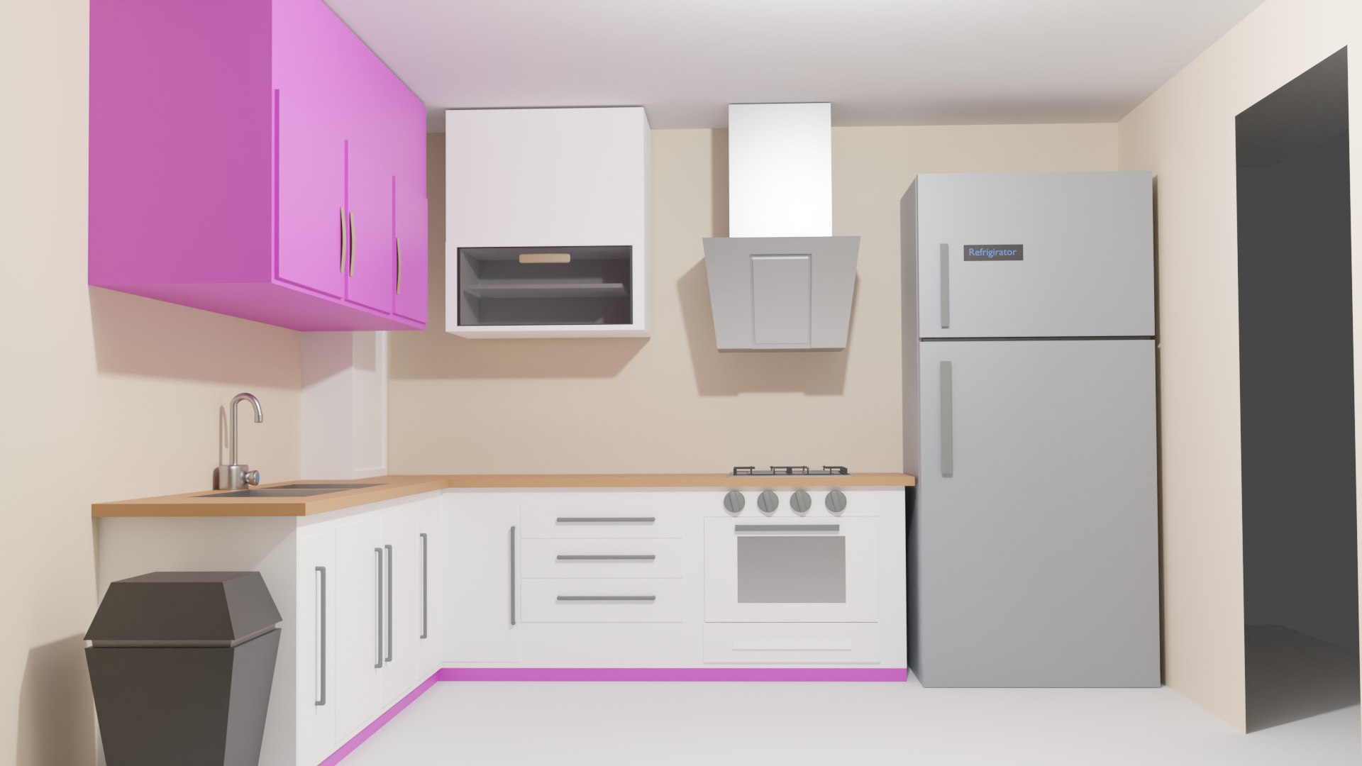 Kitchen Design Ideas Small 3D Model - TurboSquid 1931612