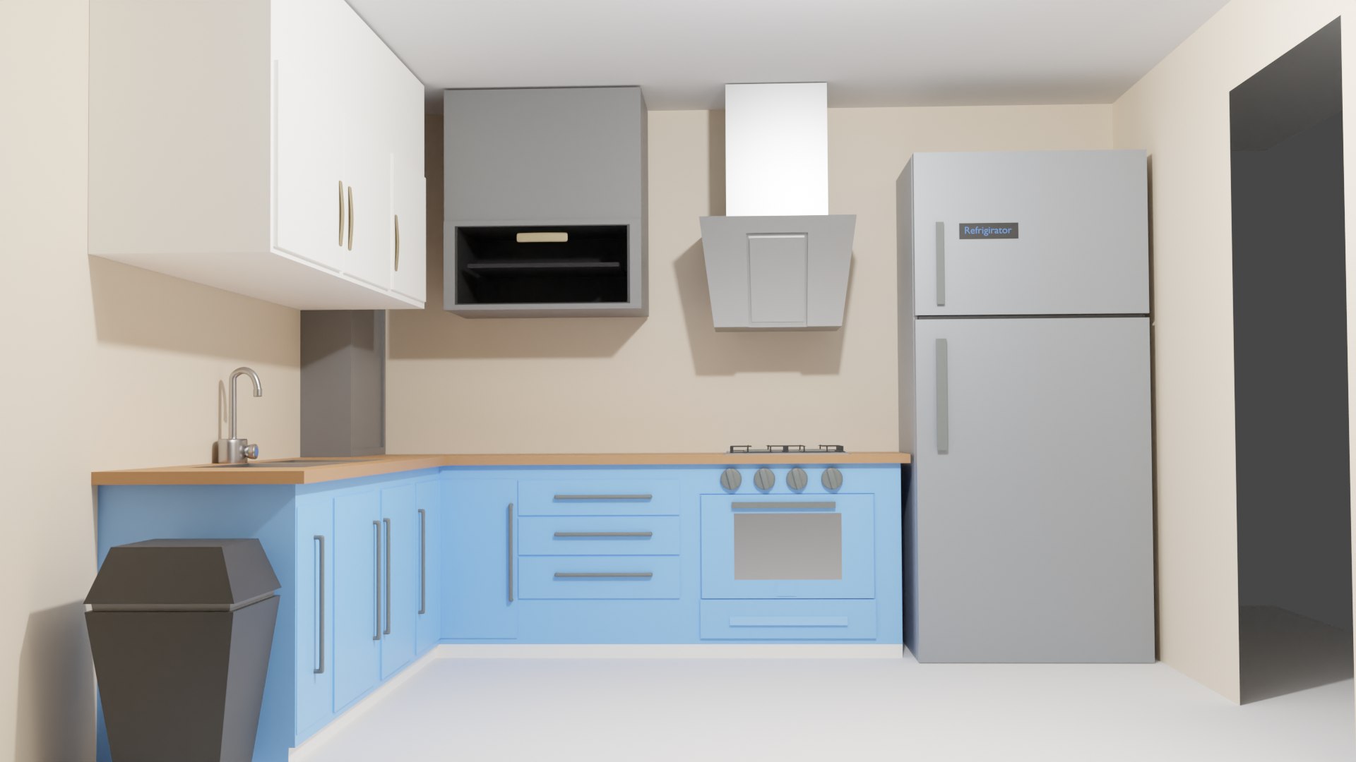 Kitchen Design Ideas Small 3D Model - TurboSquid 1931612