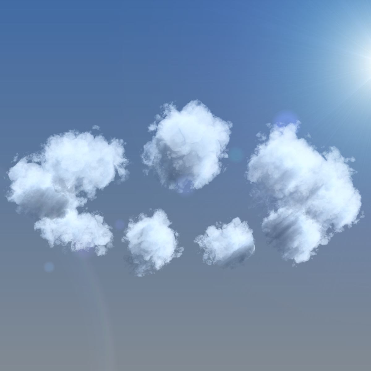 clouds grid 3d max