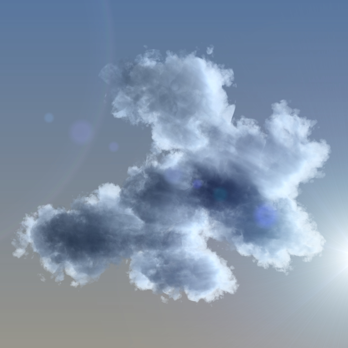 clouds grid 3d max