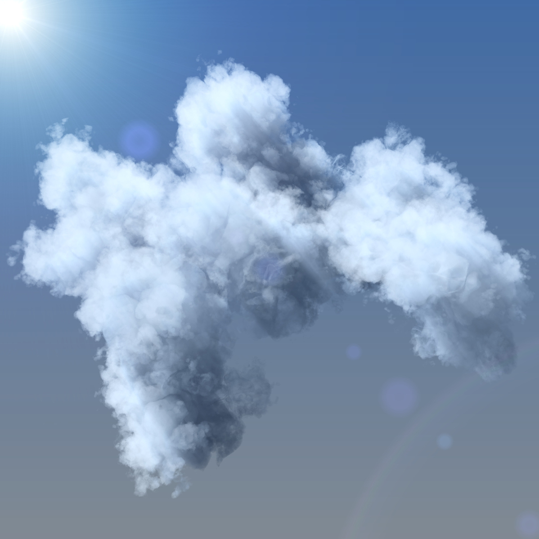 clouds grid 3d max