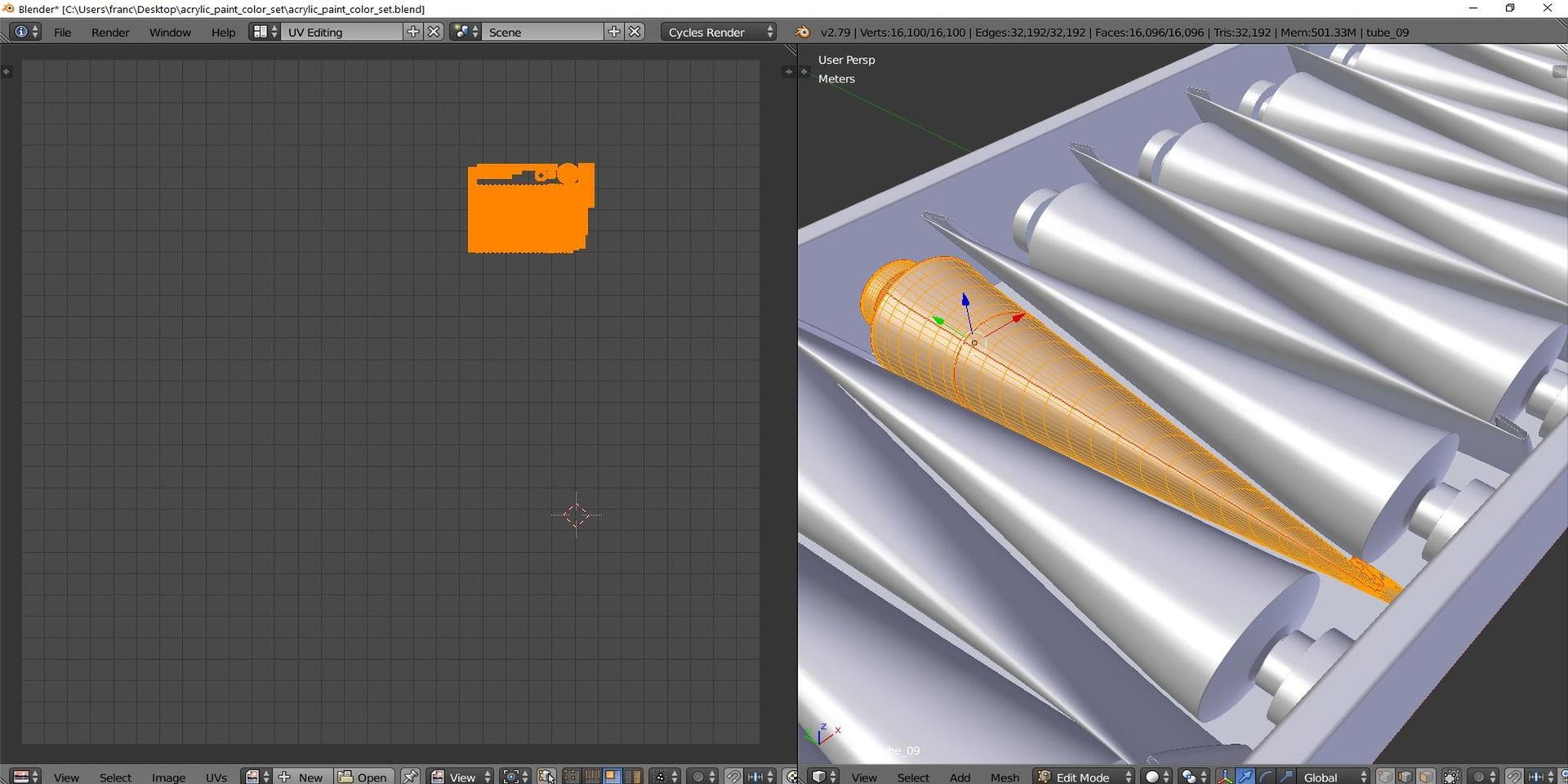 Acrylic Paint Color Set 3D Model - TurboSquid 1498434