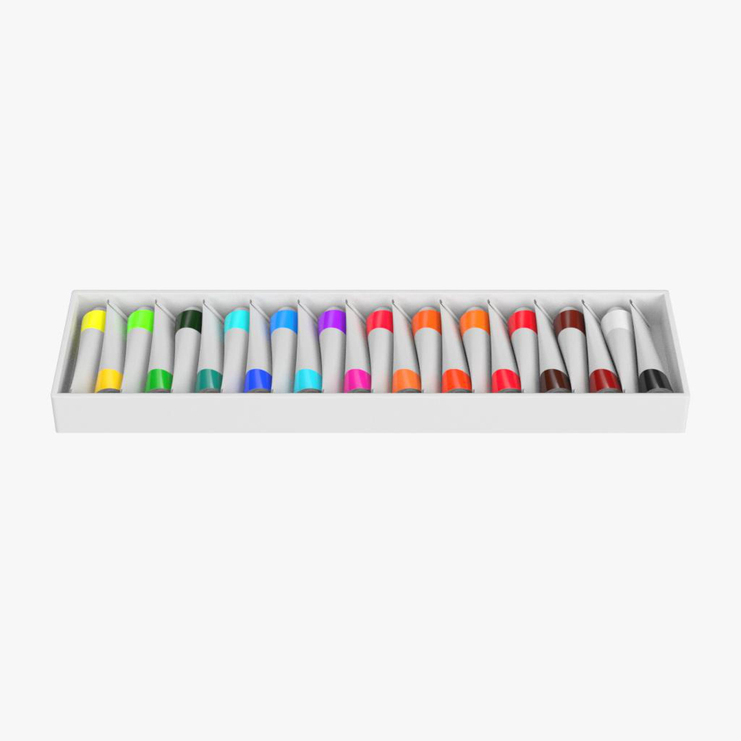 Acrylic Paint Color Set 3D Model - TurboSquid 1498434