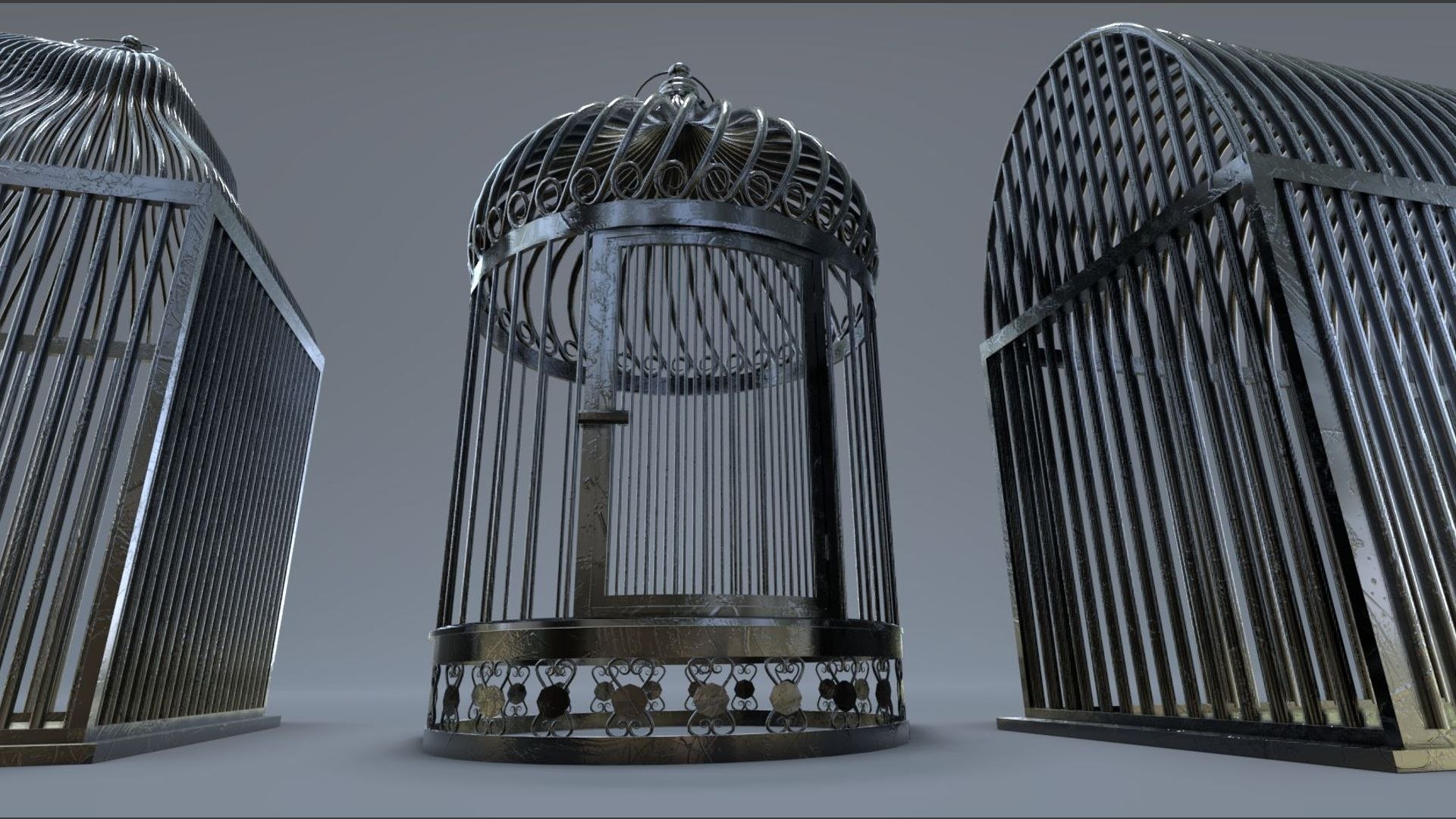 3D bird cage - TurboSquid 1699307