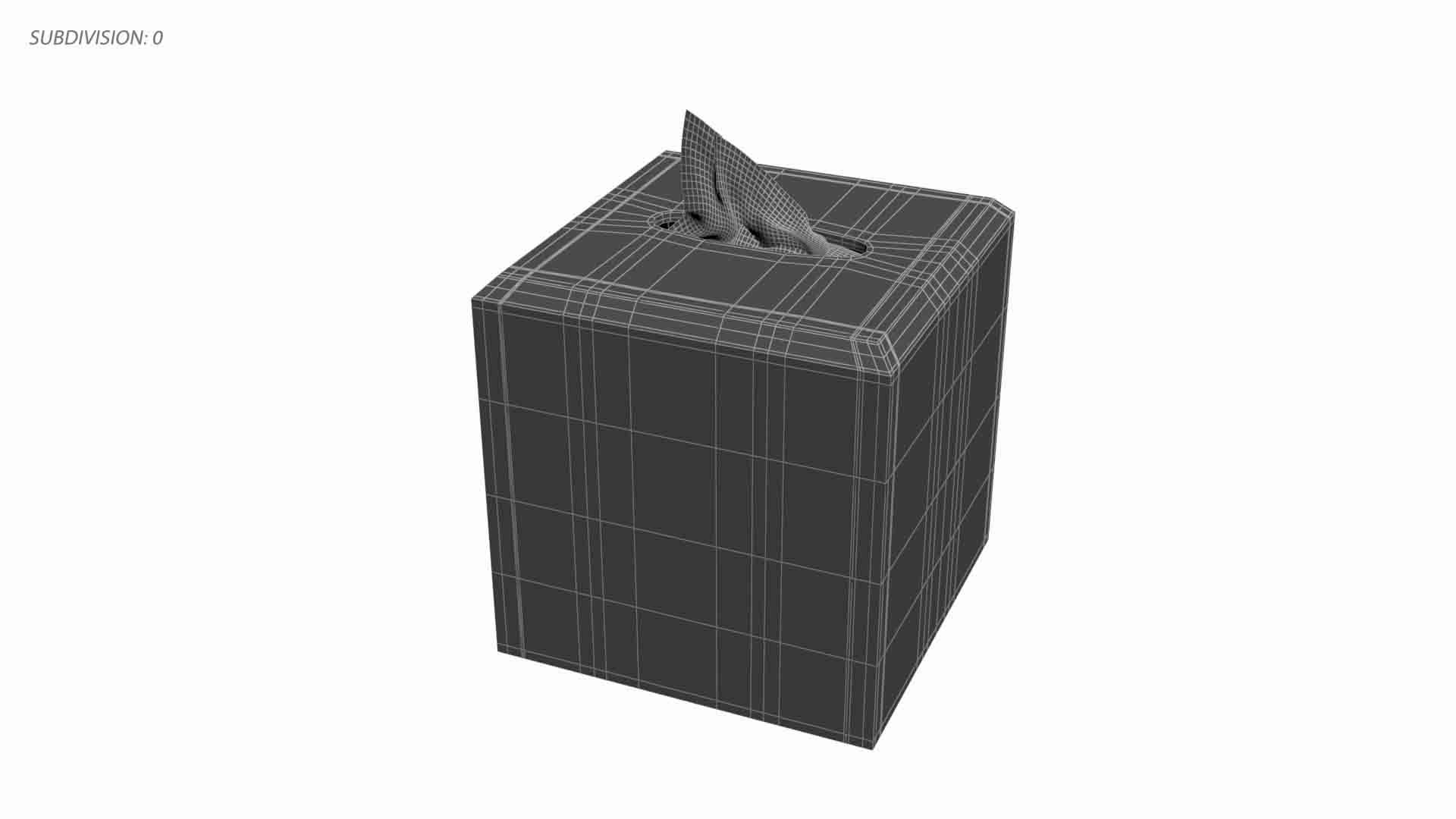 3D handkerchief box - TurboSquid 1166202