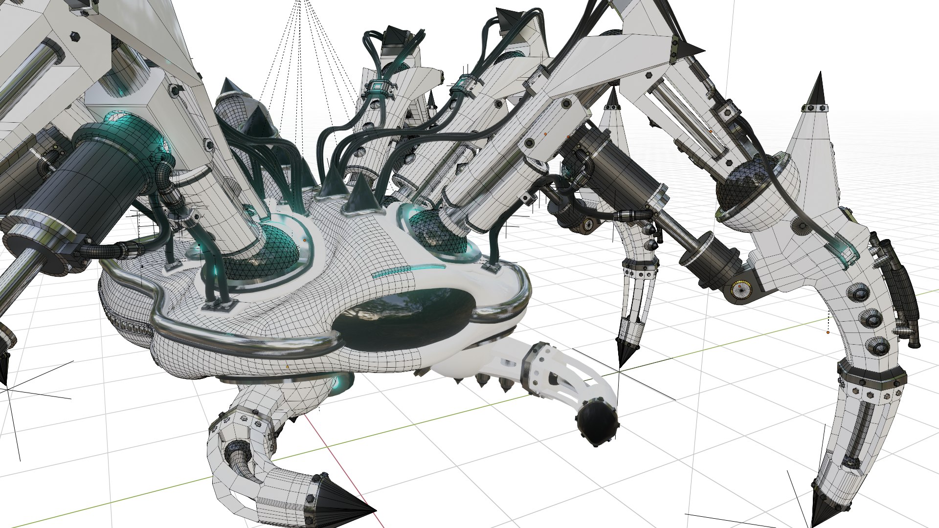 Spider Robot 3D - TurboSquid 1875020