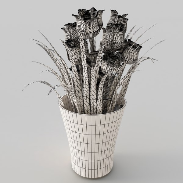 3ds max roses vase