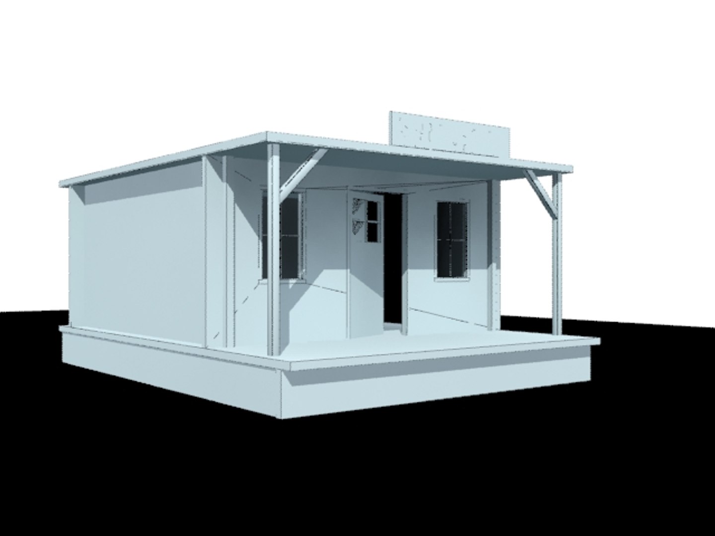 3d House Sheriff Model