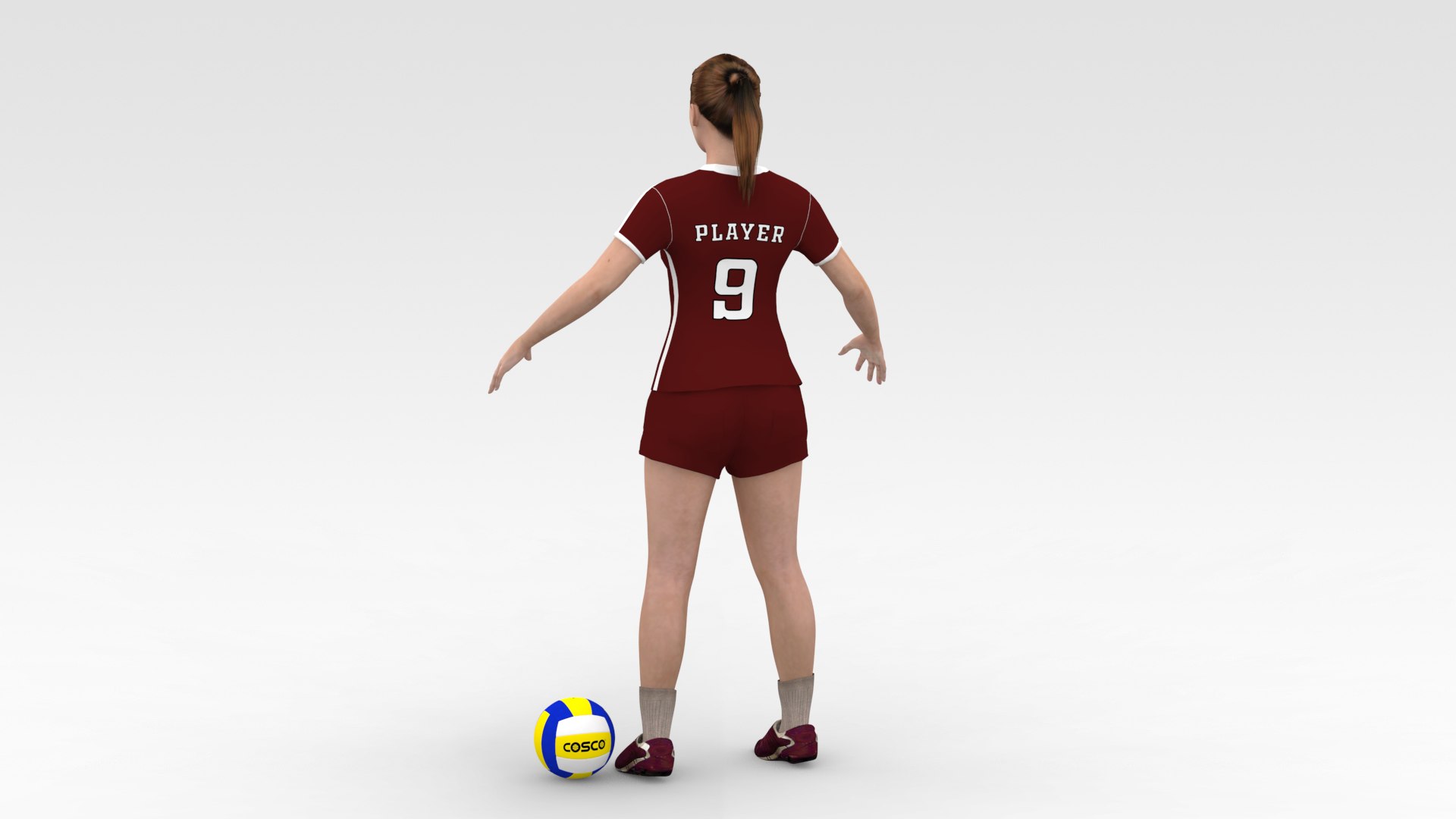 Volleyball Player Female 02 3D Model - TurboSquid 1820402