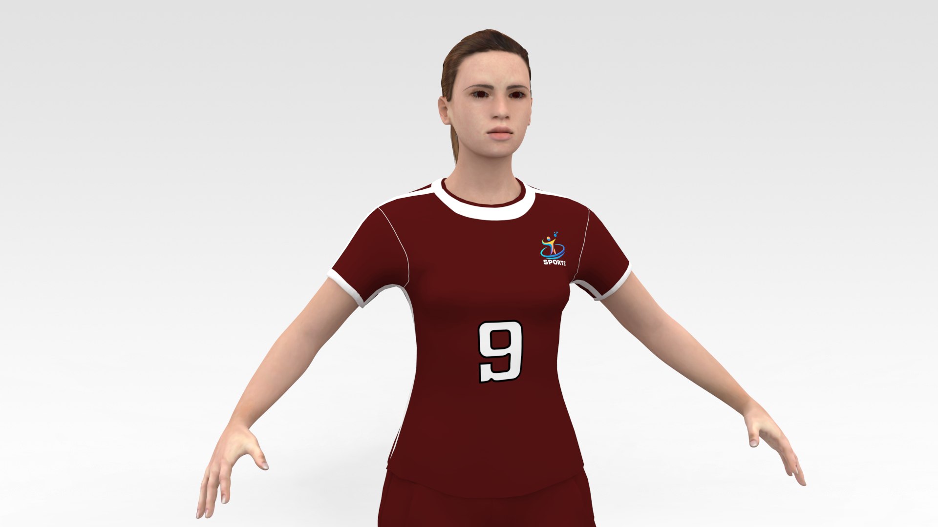 Volleyball Player Female 02 3D Model - TurboSquid 1820402