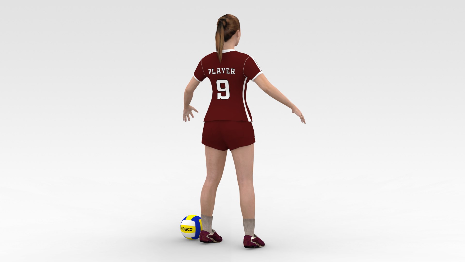 Volleyball Player Female 02 3D Model - TurboSquid 1820402