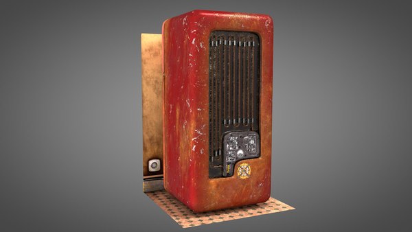 Old worn vintage rusty Fridge 3D model - TurboSquid 1727622