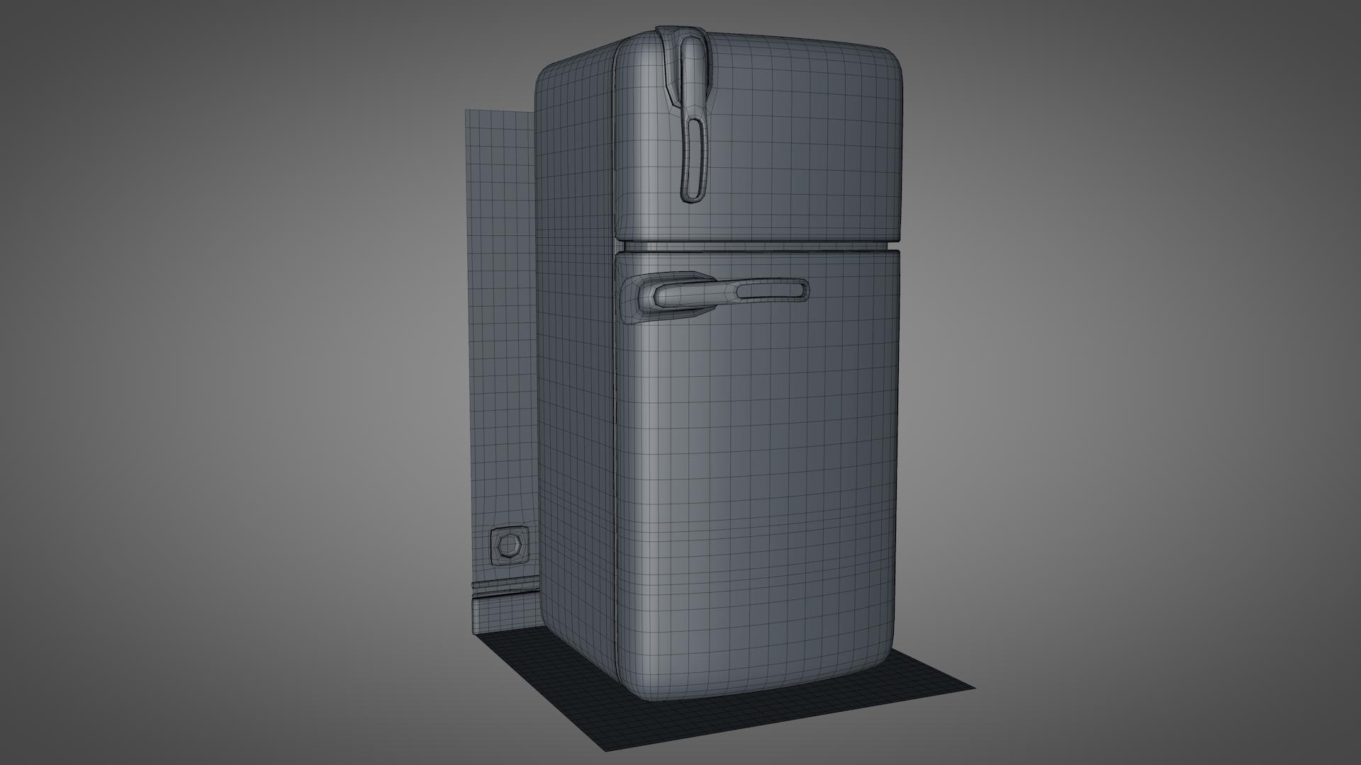 Old Worn Vintage Rusty Fridge 3D Model - TurboSquid 1727622