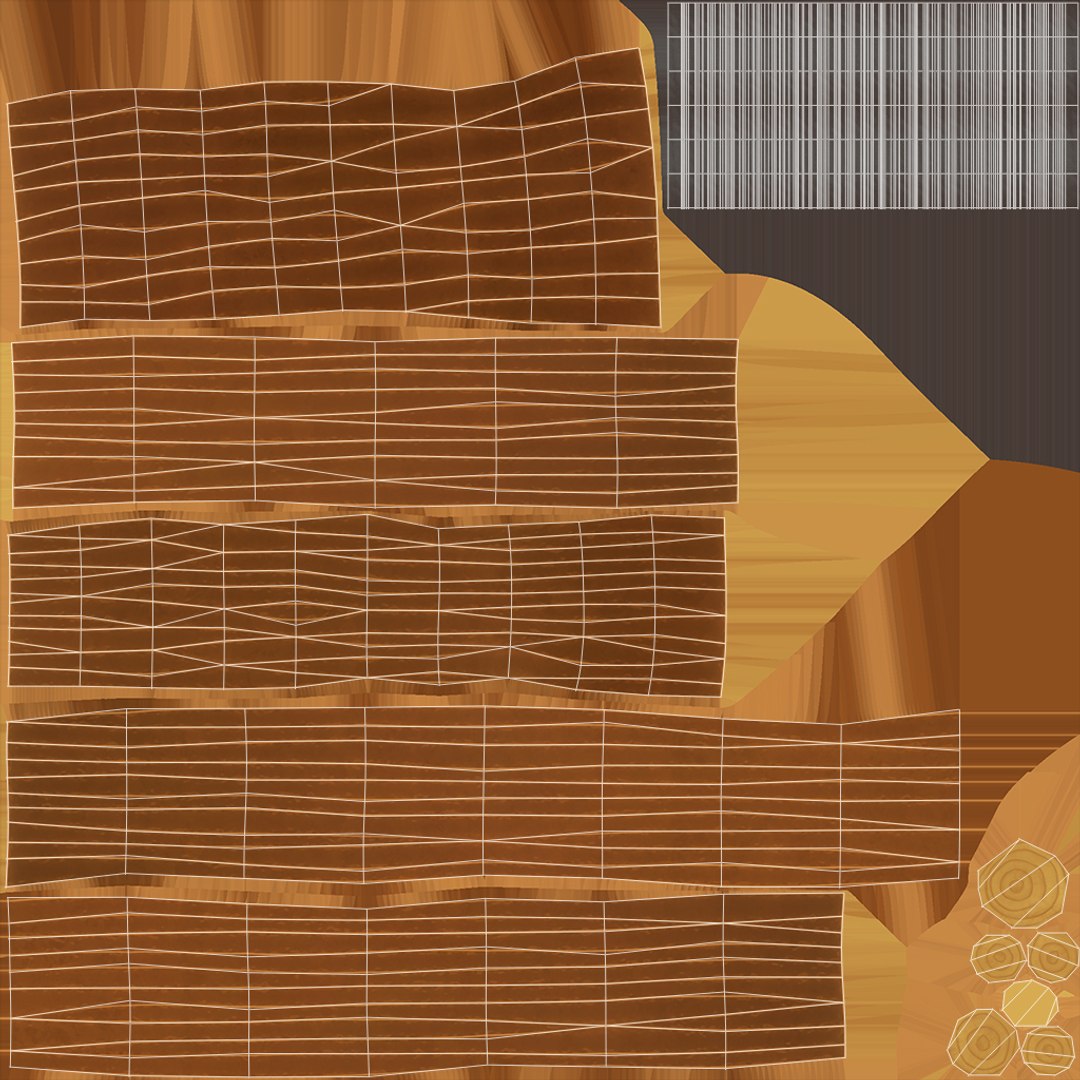 3D Cartoon Pillars 04 Model - TurboSquid 1942029