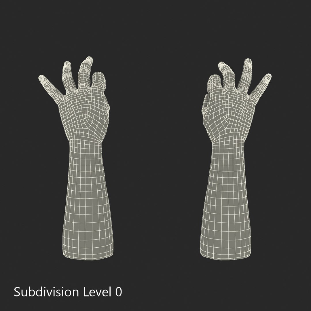3d Man Hands 2 Pose