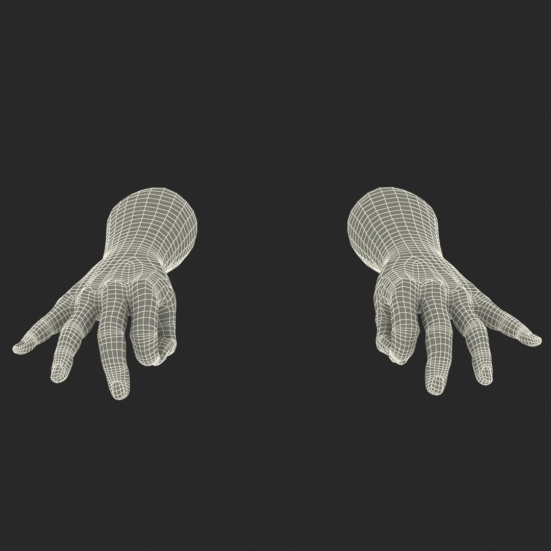 3d Man Hands 2 Pose
