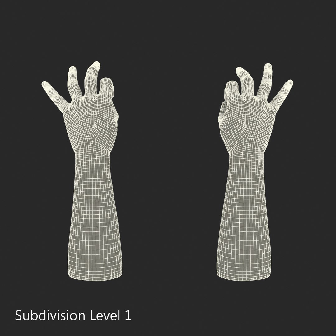 3d Man Hands 2 Pose