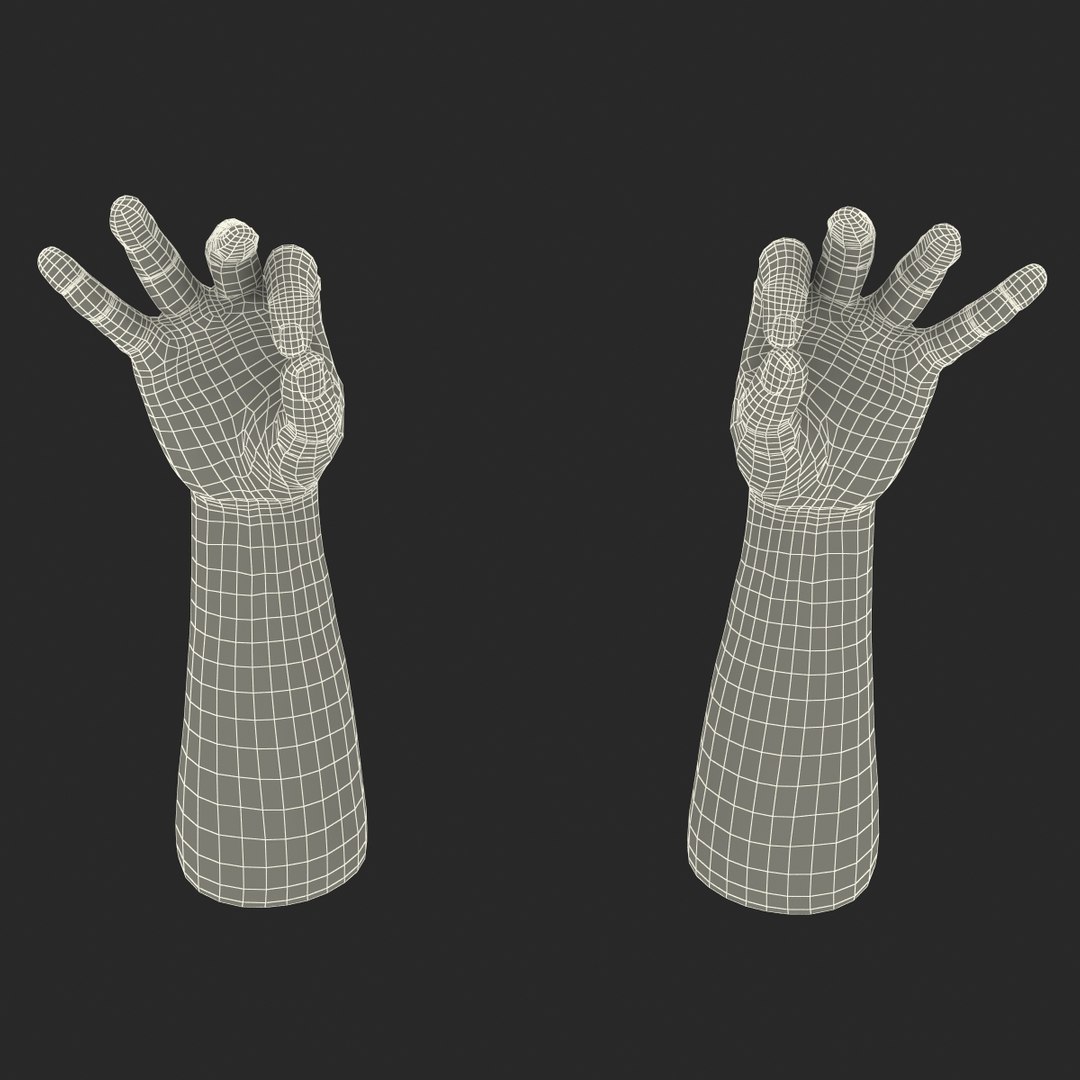 3d Man Hands 2 Pose