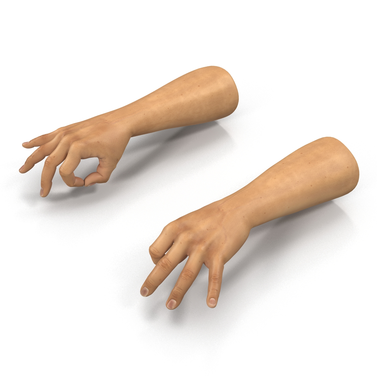 3d man hands 2 pose