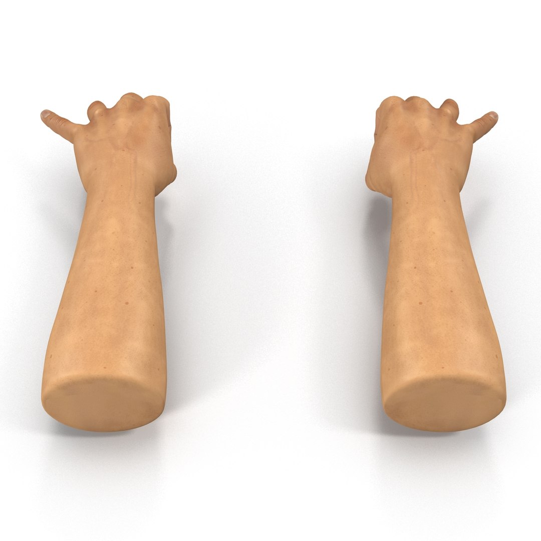 3d Man Hands 2 Pose