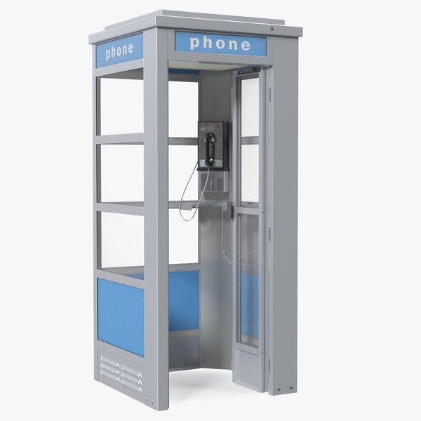modelo 3d Cabina telefónica pública vintage - TurboSquid 2219837