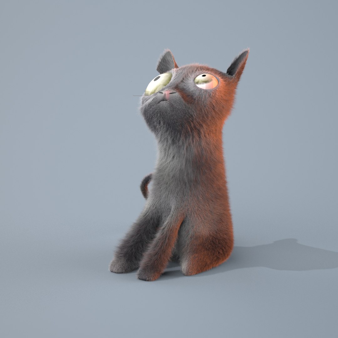 3d Model Modelled Fur
