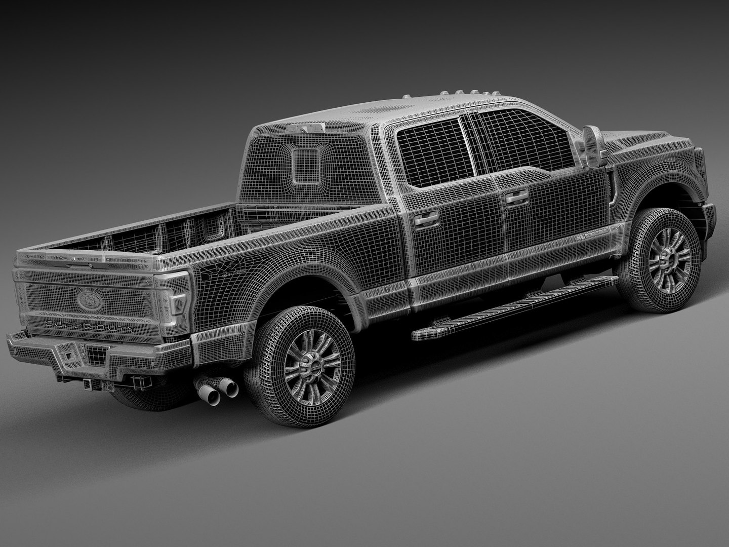 3d 2017 Duty F-250
