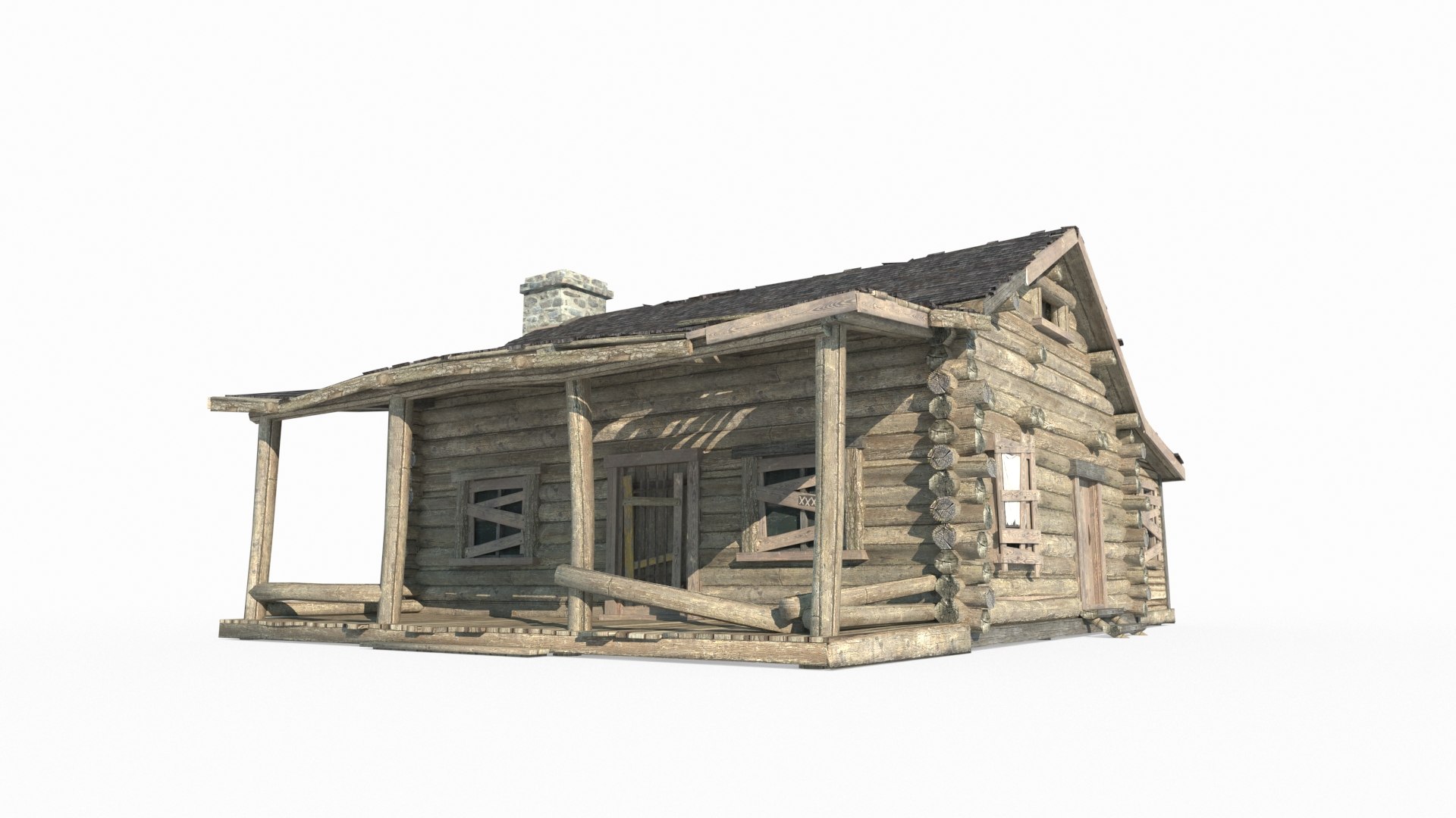 3D Ancient Old Houses - TurboSquid 2177471