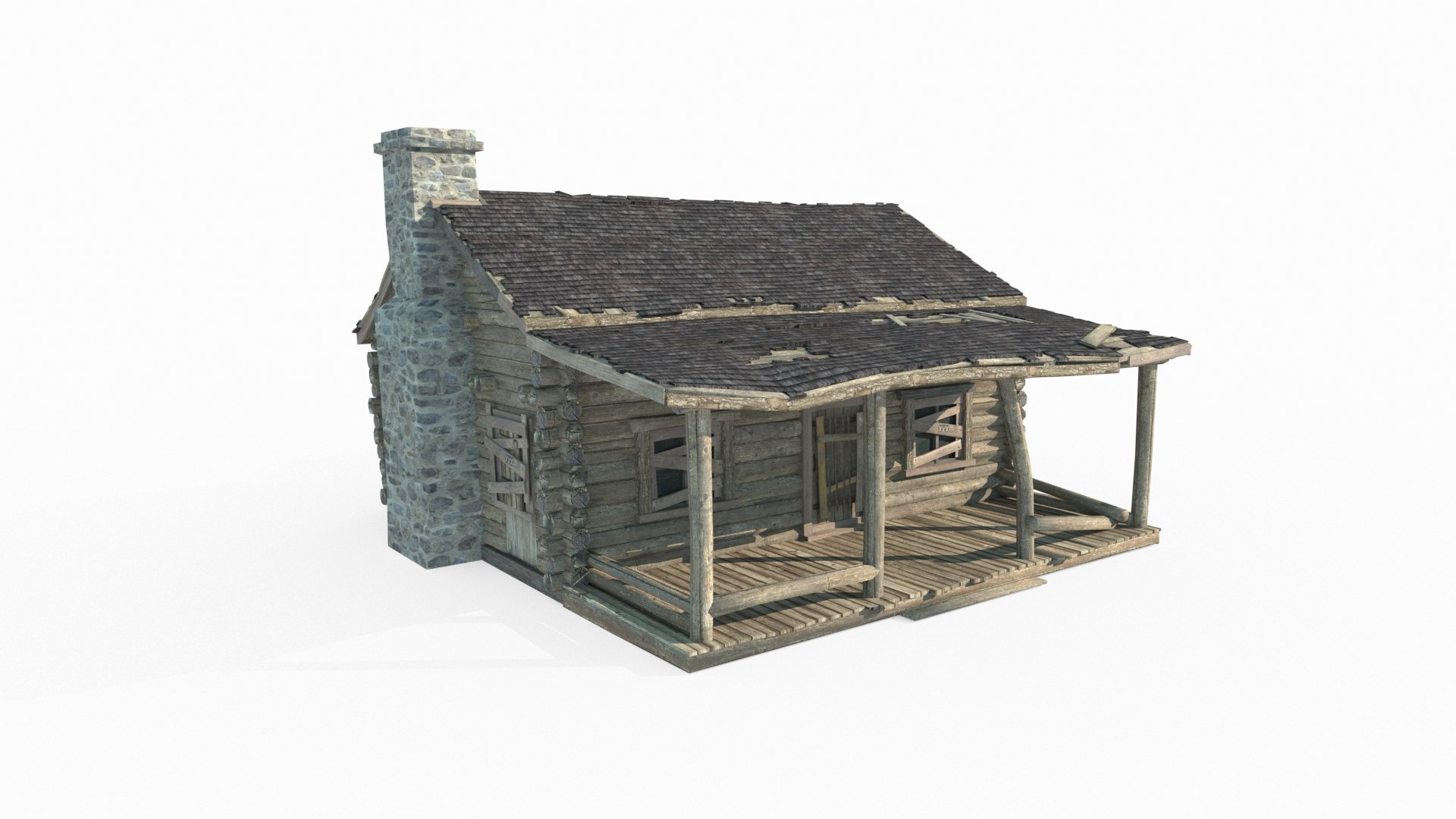 3D Ancient Old Houses - TurboSquid 2177471