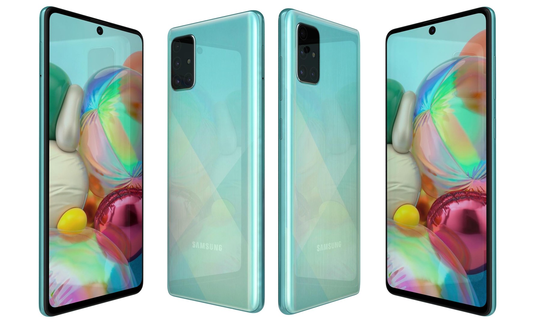 3D samsung galaxy a71 blue model - TurboSquid 1489820