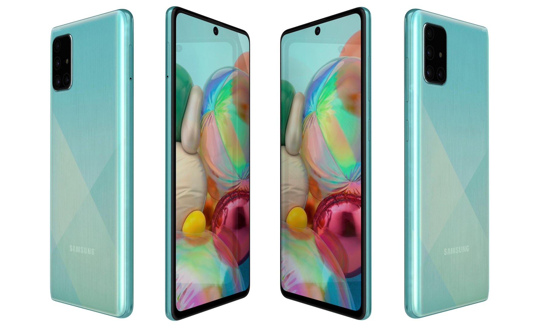 3D samsung galaxy a71 blue model - TurboSquid 1489820