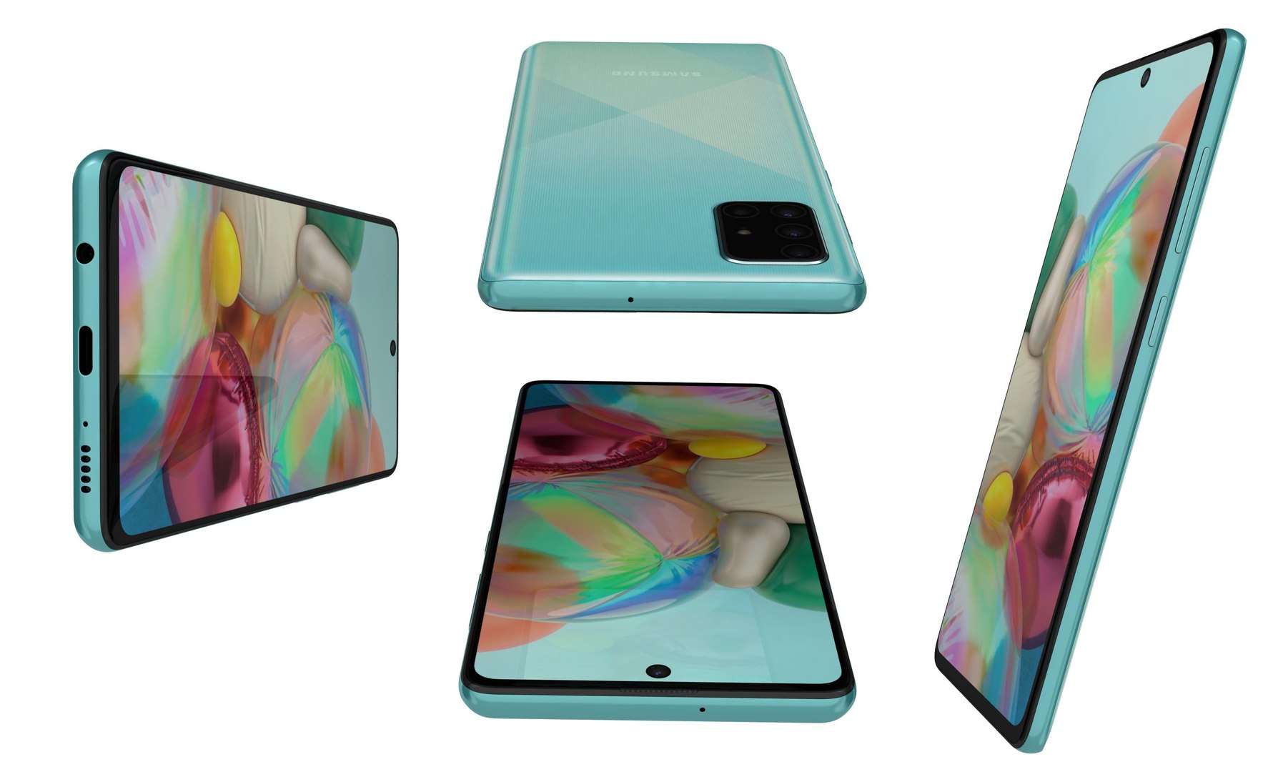 3D samsung galaxy a71 blue model - TurboSquid 1489820