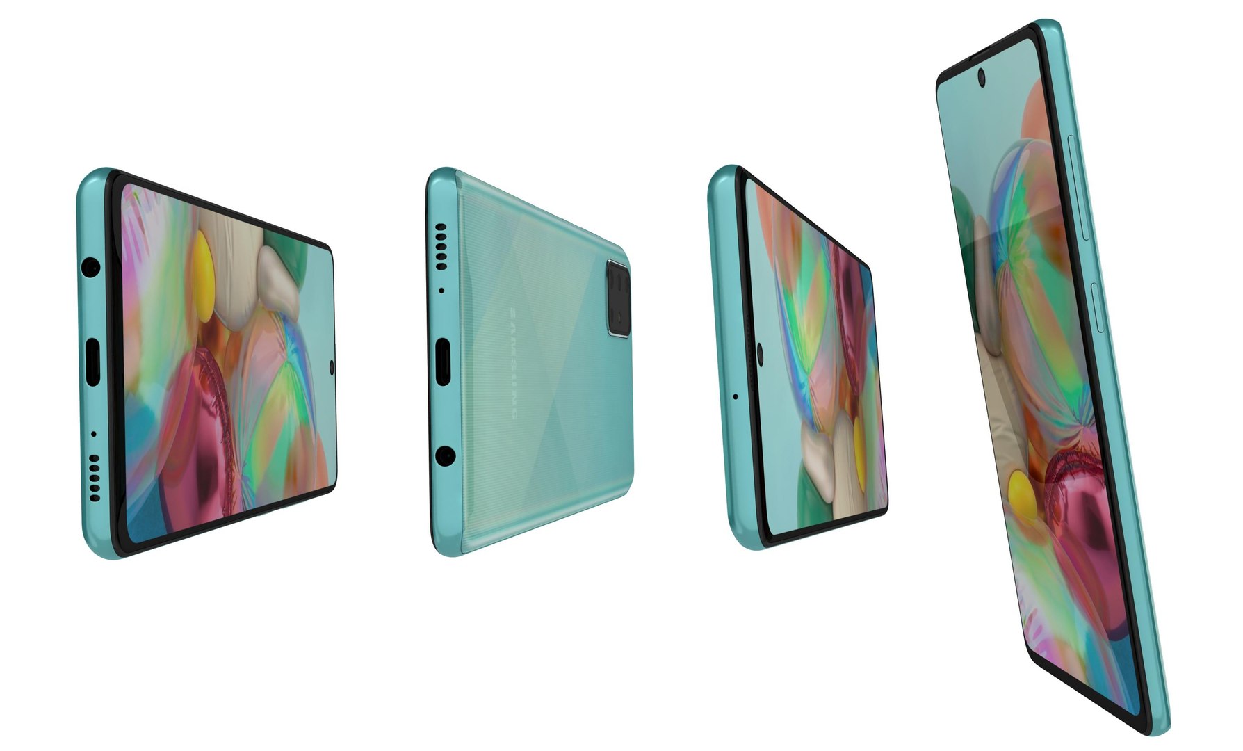 3D samsung galaxy a71 blue model - TurboSquid 1489820