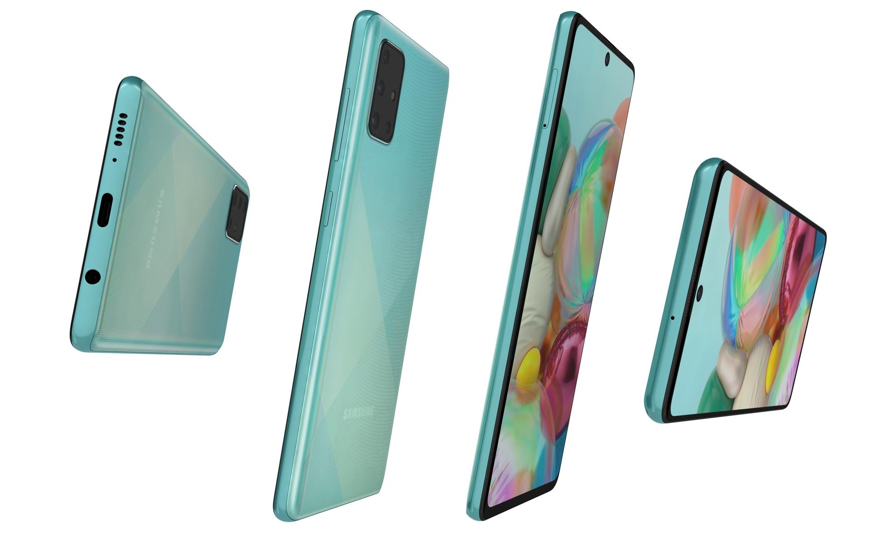 3D samsung galaxy a71 blue model - TurboSquid 1489820