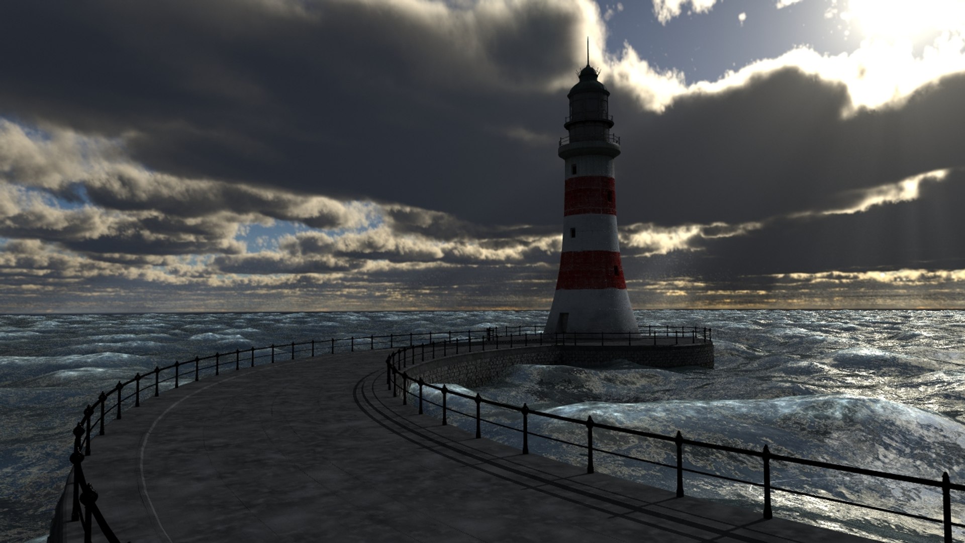Lwo Lighthouse Scene Lightve