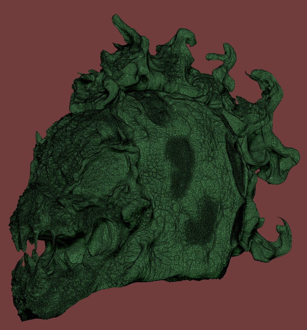 3D head alien monster - TurboSquid 1243330