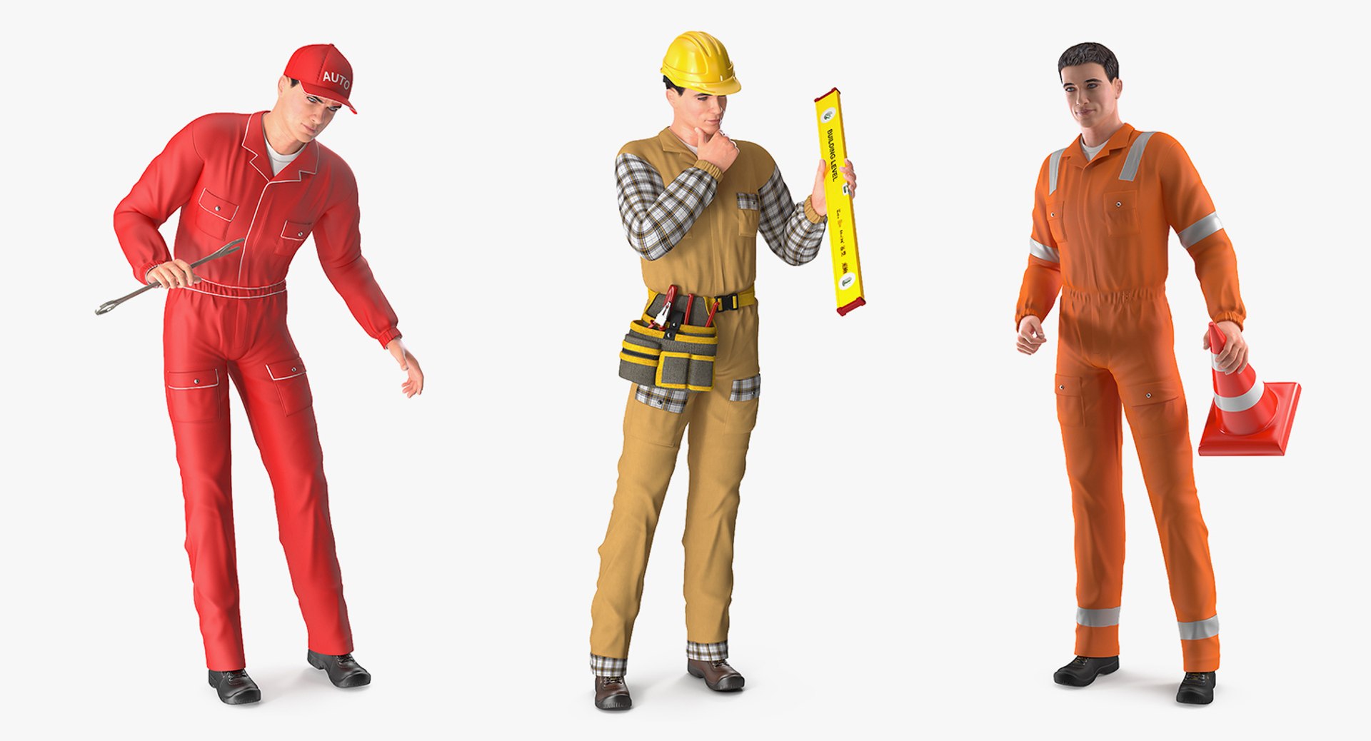 3D workers works - TurboSquid 1621052