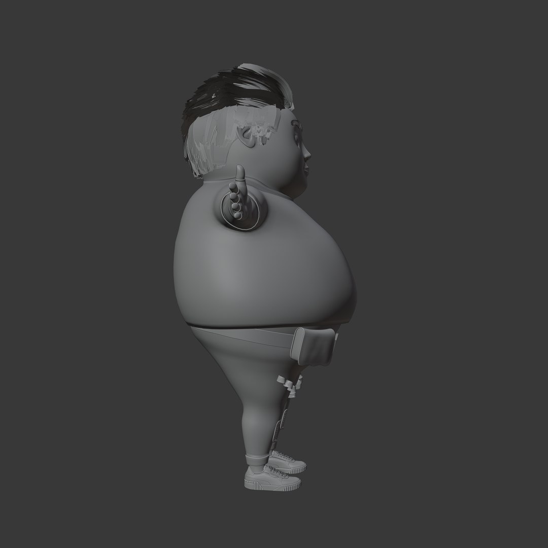 3D Model Superhero Funny Fat Boy Called SUPER - TurboSquid 2325957