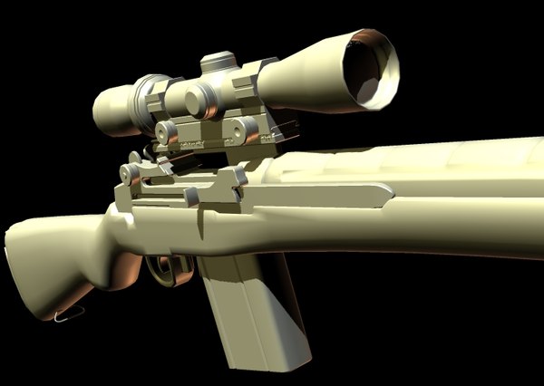 weapons rifle gun 3d model