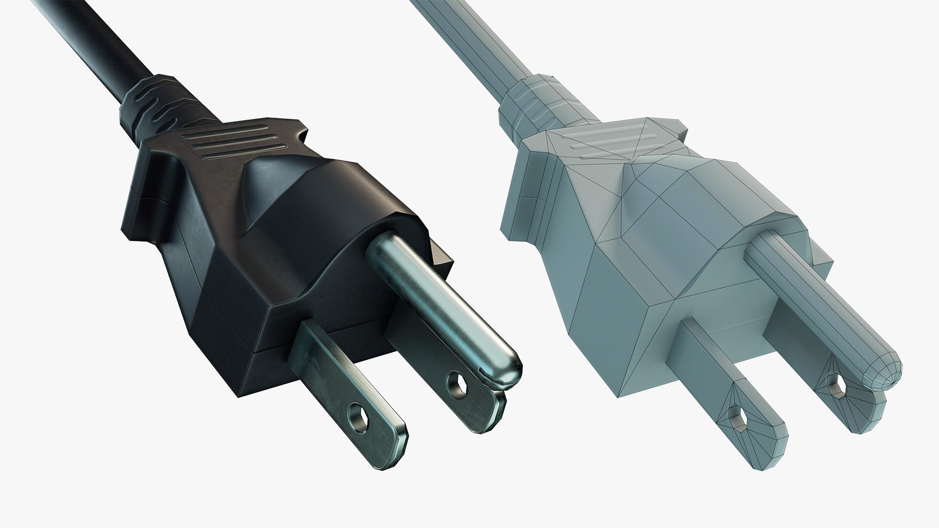 3D Electrical Plug Type B Model - TurboSquid 2276243