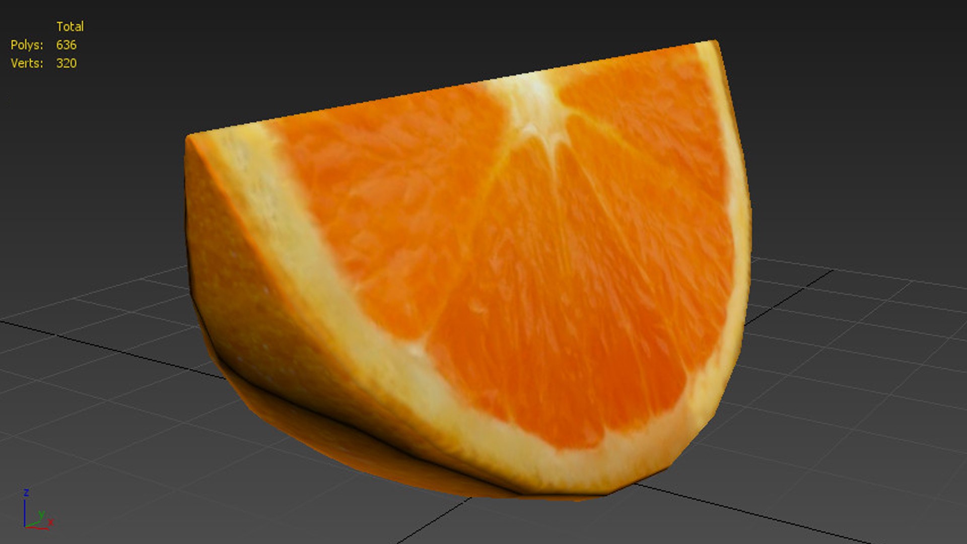 3D Orange Slice 3 - TurboSquid 1950669