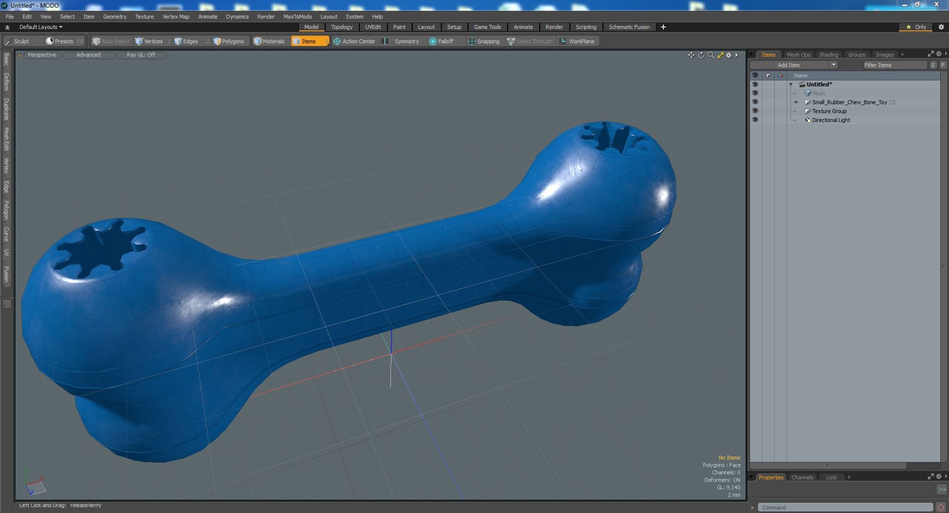 3D Small Rubber Chew Bone Toy - TurboSquid 1926872