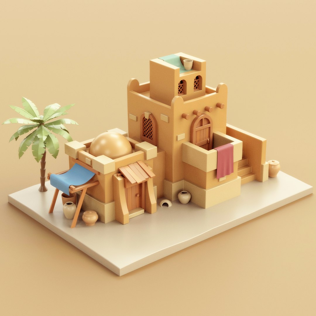 3D Model Arab House 03 - TurboSquid 1835961